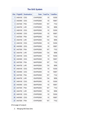SAS writing example | DOC