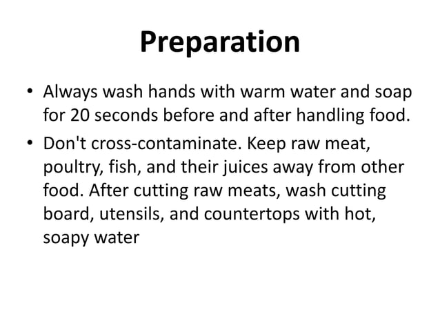 Basics of Handling Food Safely | PPTX | Cooking | Food & Drink