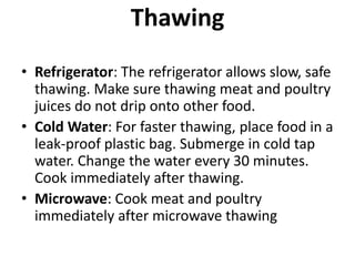 Basics of Handling Food Safely | PPTX