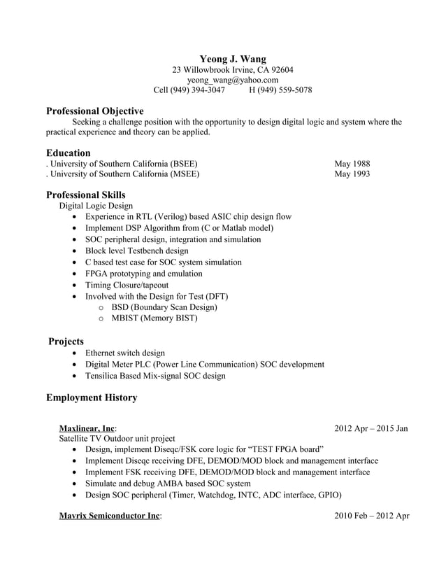 yeong_wang_resume_Jan_2015 | DOC | Computer Networking | Computing