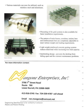 Mangone Grating Brochure 1 | PDF