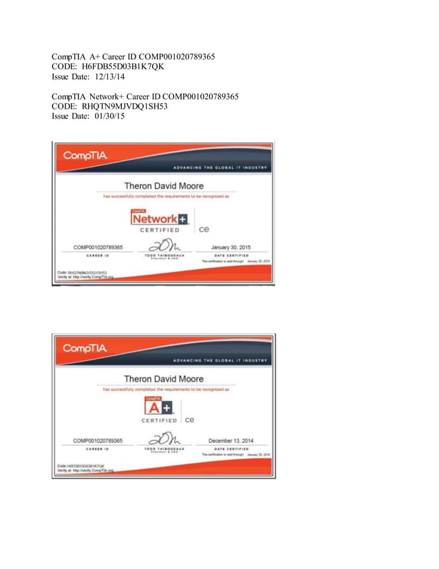 CompTIA Certs | DOCX