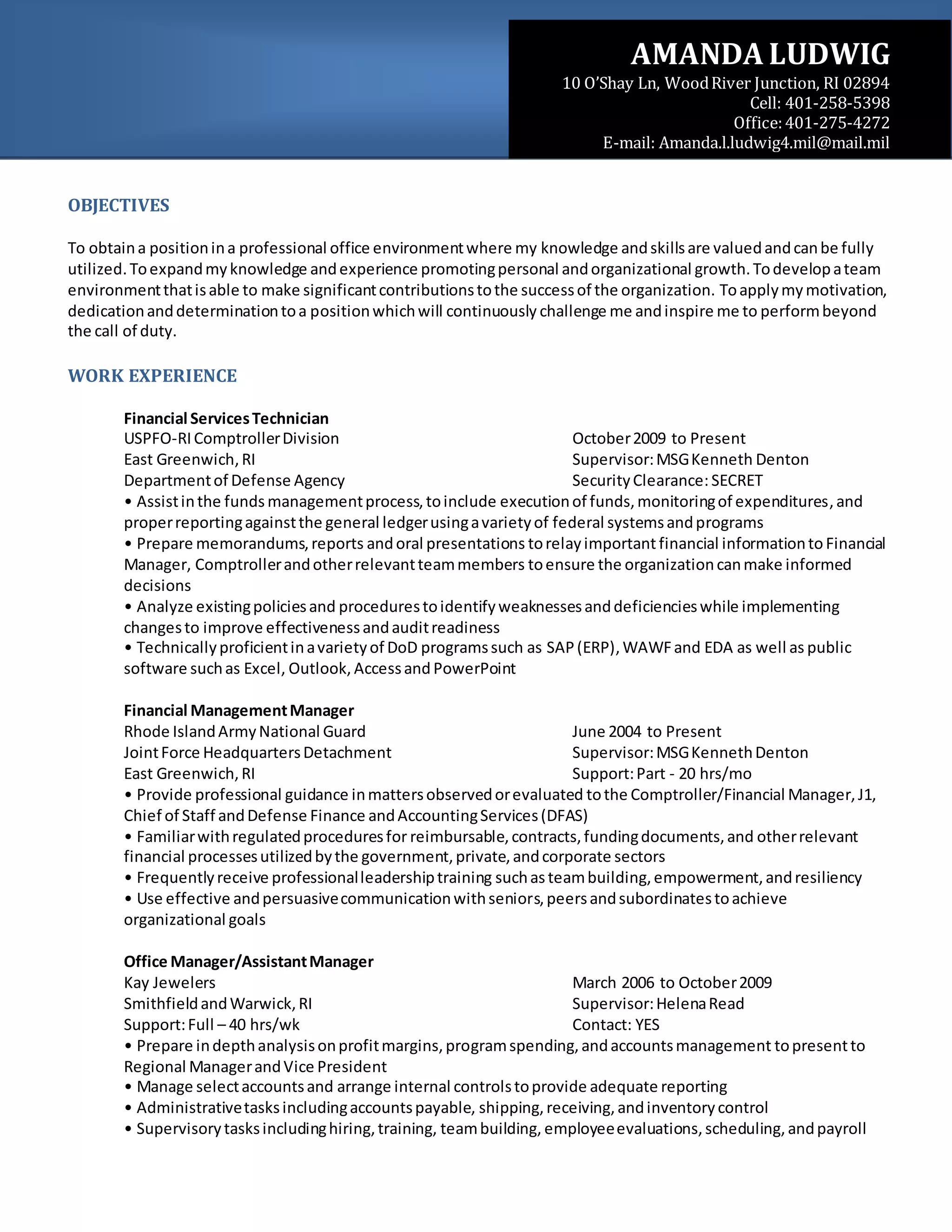 Financial-Management Analyst Resume | PDF