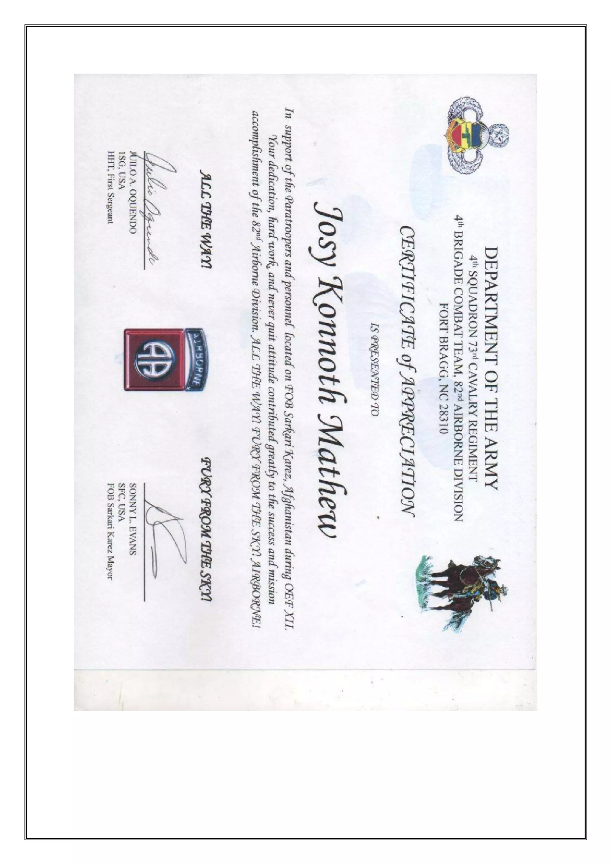 Dyncorp Experience Certificate | DOCX