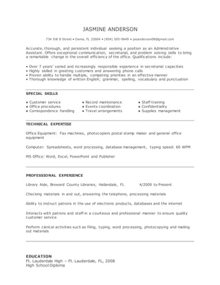 2016 Resume AA (1) | DOCX | Technology & Computing
