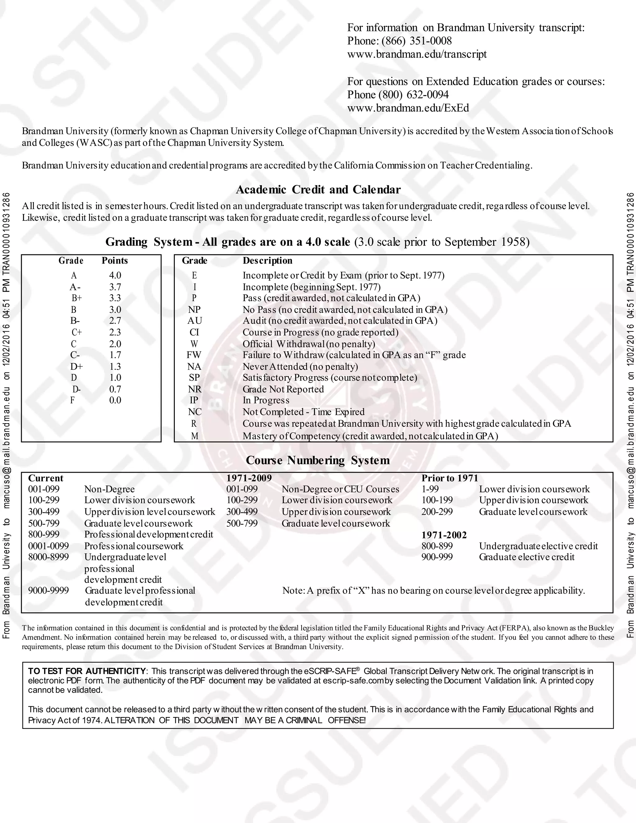 Doctoral Transcript | DOCX