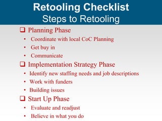 Retooling Transitional Housing: Steps for Implementing Changes to Your ...