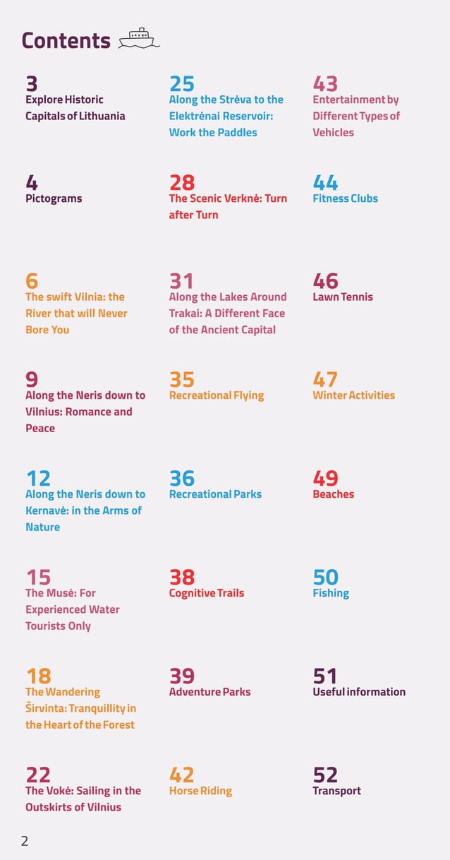 Water routes and active leisure. Vilnius-Trakai-Kernavė | PDF