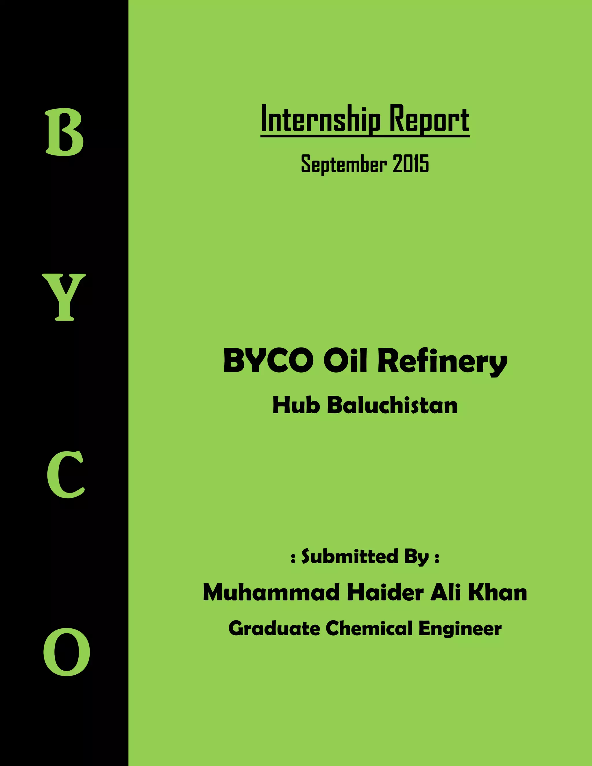 BYCO Internship Report | PDF