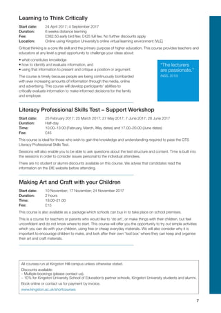 KU_EducationShortCoursesBrochure_FINAL | PDF