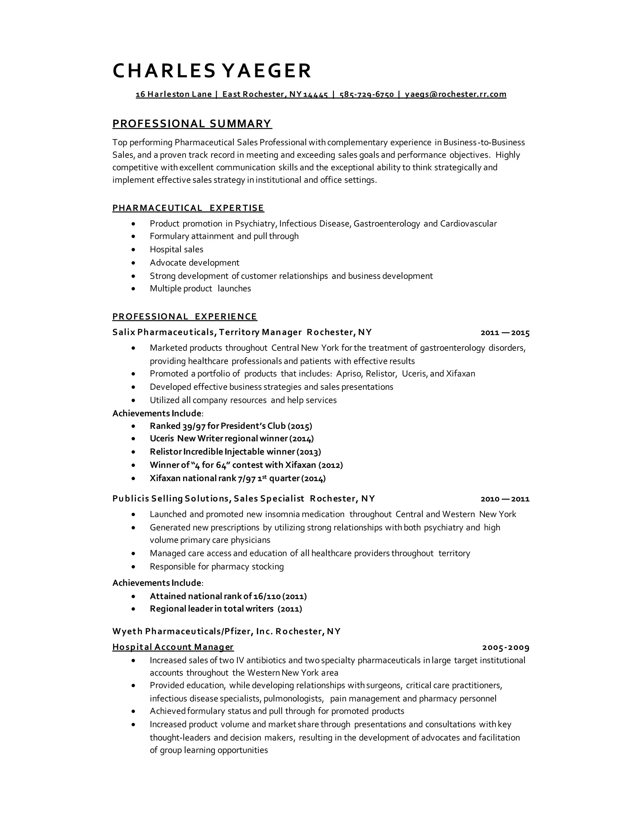 Chuck Resume May 2015 | PDF