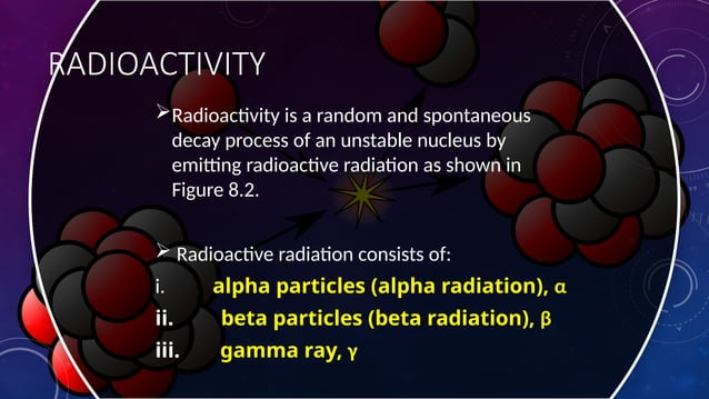 Science Form 3 KSSM Chapter 8 : Radioactivity | PPTX