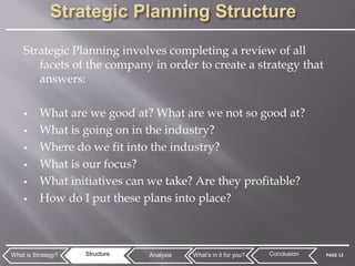 Strategic Planning | PPT