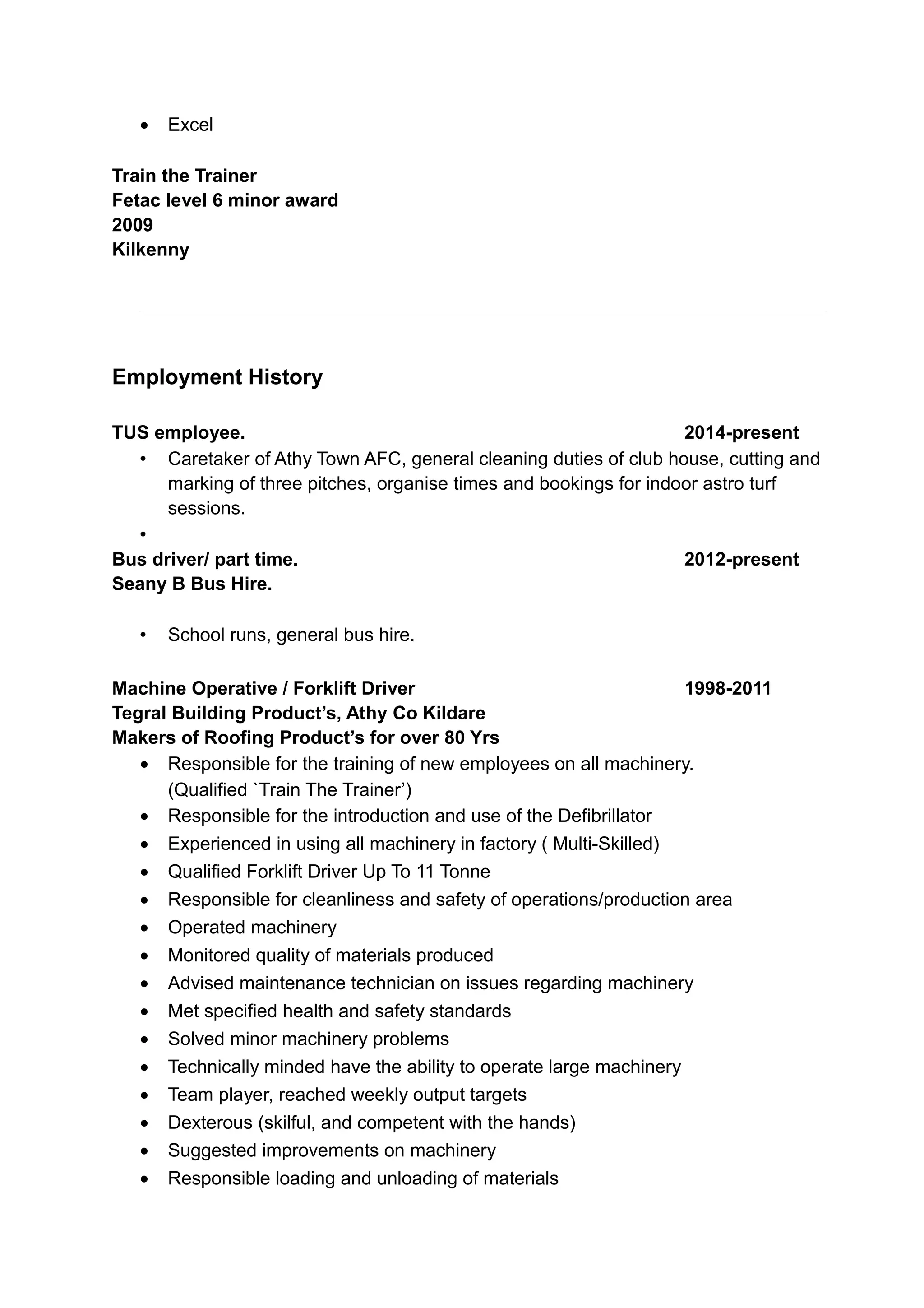 Denis Watts cv1 | ODT | Business | Business and Finance