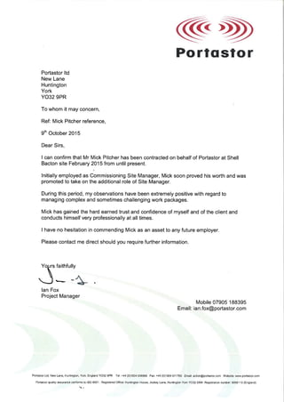 Ian Fox reference | PDF