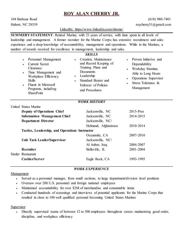 Cherry Resume | PDF