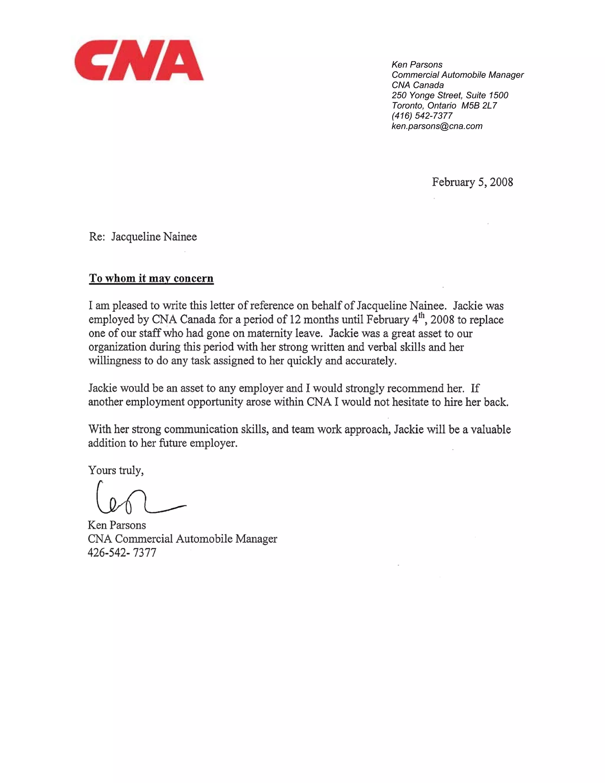 Ken Parsons' Reference | PDF