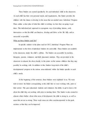 Culminating Project Proposal - Paper | DOCX