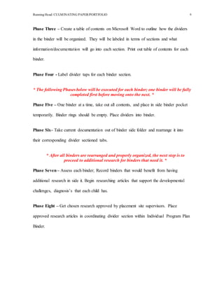 Culminating Project Proposal - Paper | DOCX