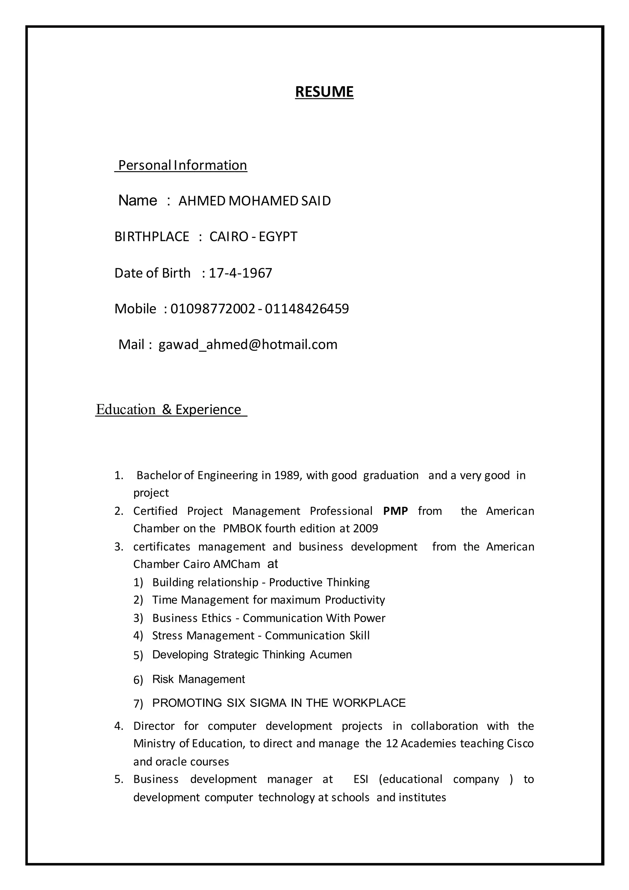 english cv | DOCX