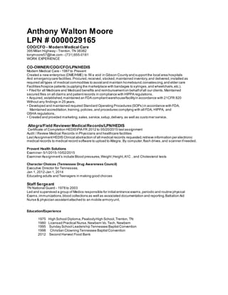 Tony Moore resume43 | PDF