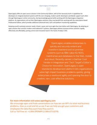 How OpenLegacy Tackles Enterprise Integration Challenges using API ...