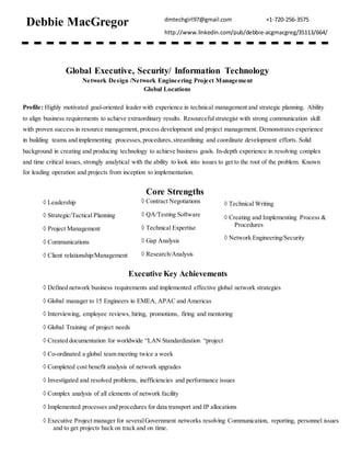 New Executive resume | PDF