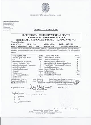 Georgetown Transcript | PDF