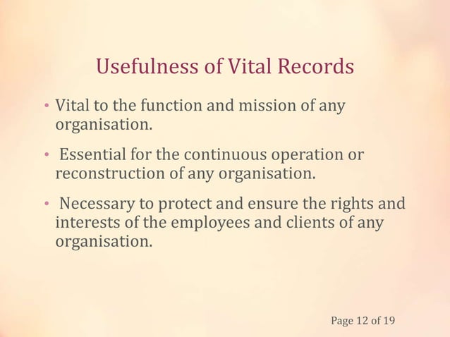 The Importance of Records Management | PPTX | Business | Business and ...