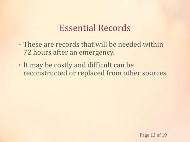 The Importance of Records Management | PPTX | Business | Business and ...