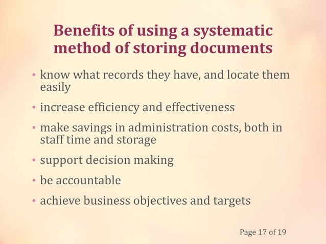 The Importance of Records Management | PPTX | Business | Business and ...