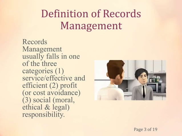 The Importance of Records Management | PPTX | Business | Business and ...