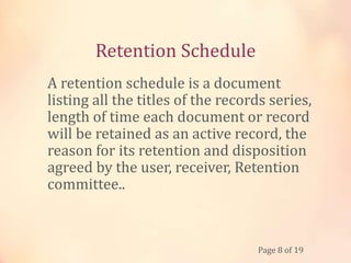 The Importance of Records Management | PPTX