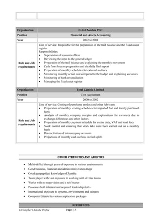 Christopher Chileshe 2016 | PDF