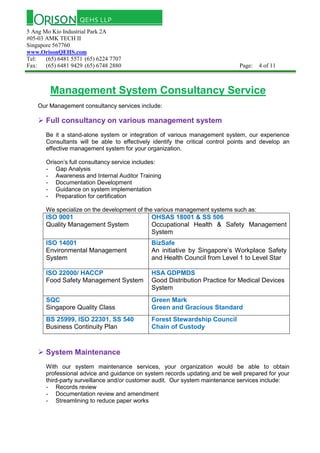 Orison Company Profile (Rev 7) | PDF | Management Consulting Industry ...