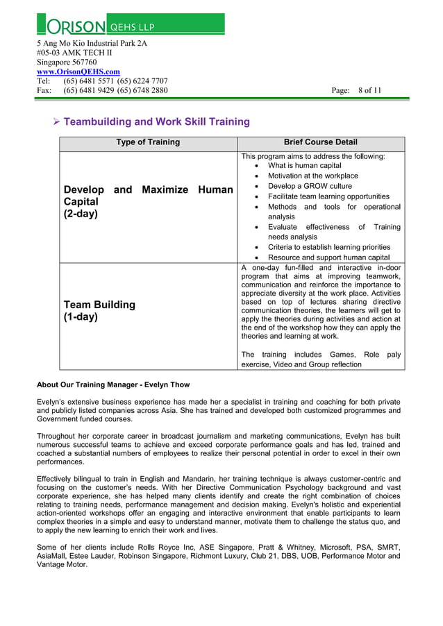 Orison Company Profile (Rev 7) | PDF