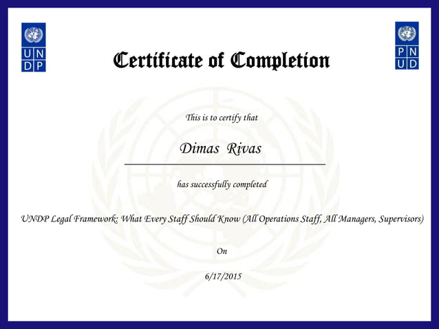 UNDP Legal Framework | PDF