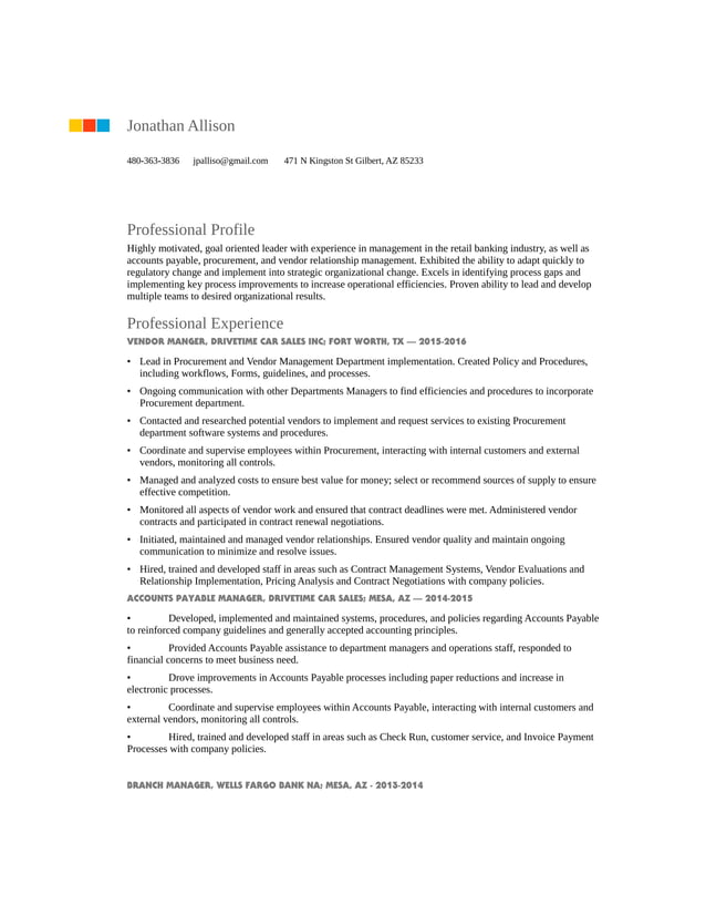 Jonathan Allison Professional Resume (1) | DOC