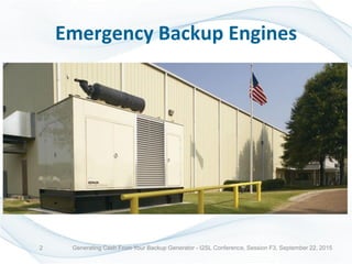 Generating Cash From Your Backup Generator | PDF