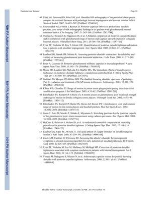 Posterior gh joint capsular contracture | PDF