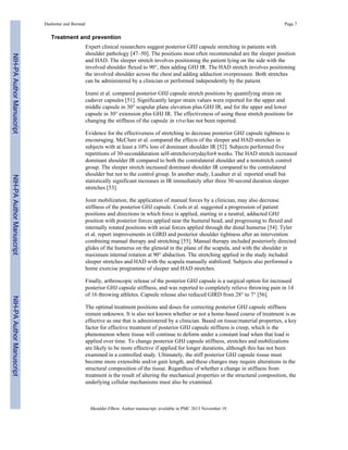 Posterior gh joint capsular contracture | PDF