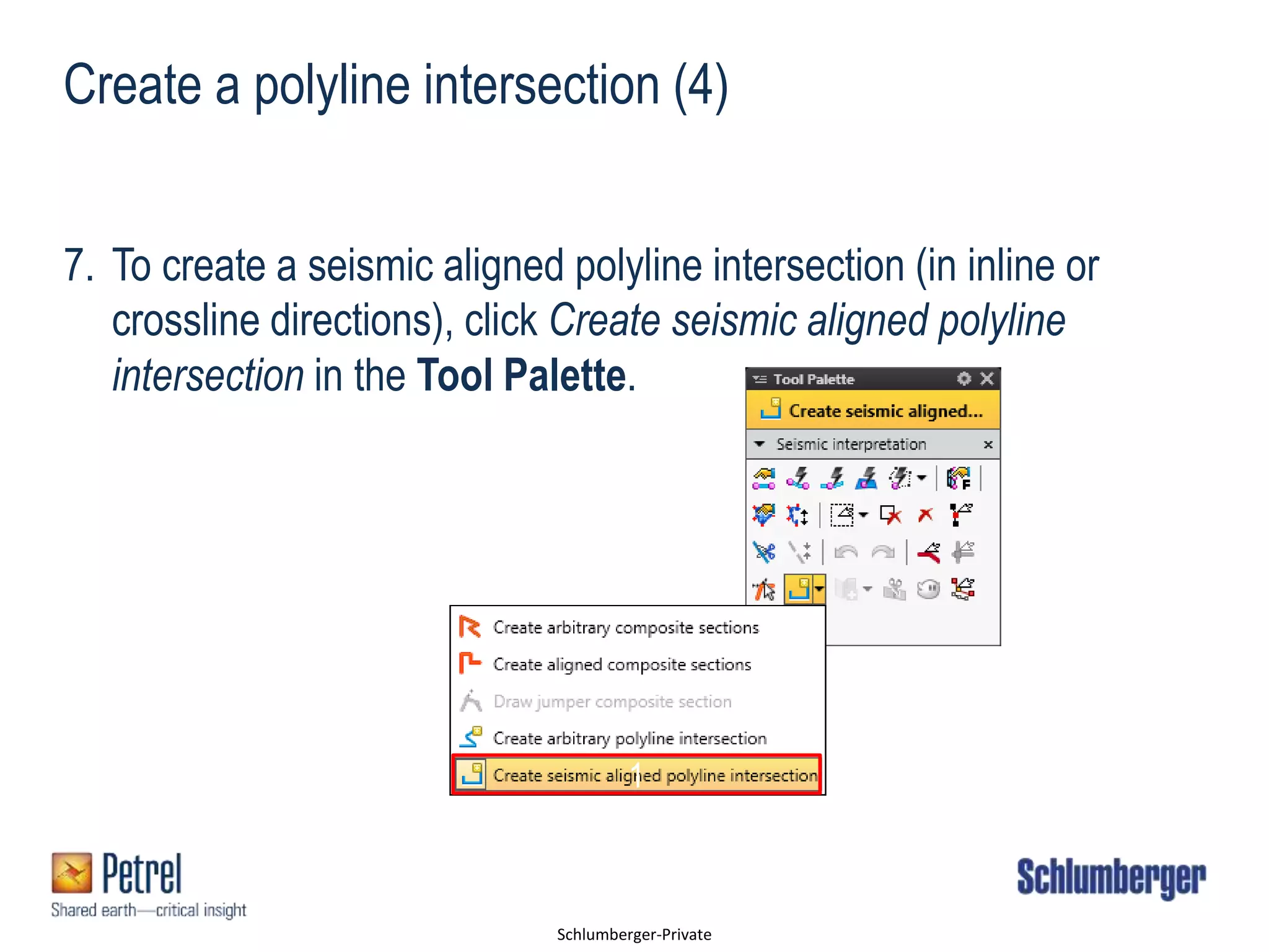 Petrel F 3 seismic intersections and data manipulation 2018 v1.1 | PPTX