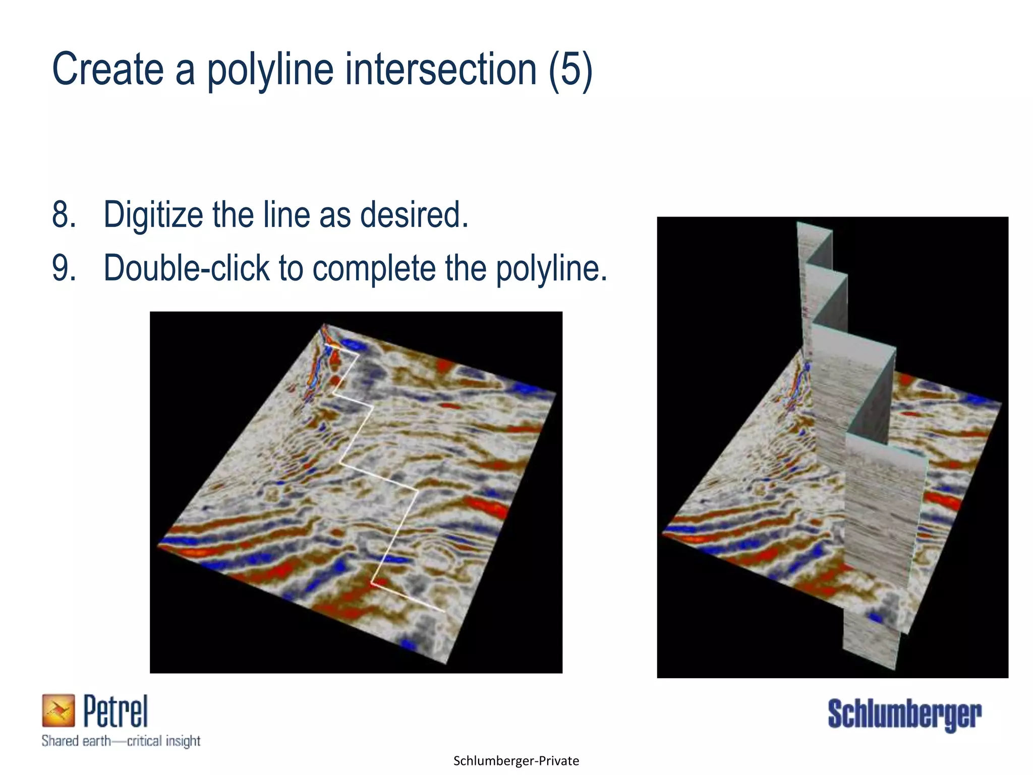 Petrel F 3 seismic intersections and data manipulation 2018 v1.1 | PPTX