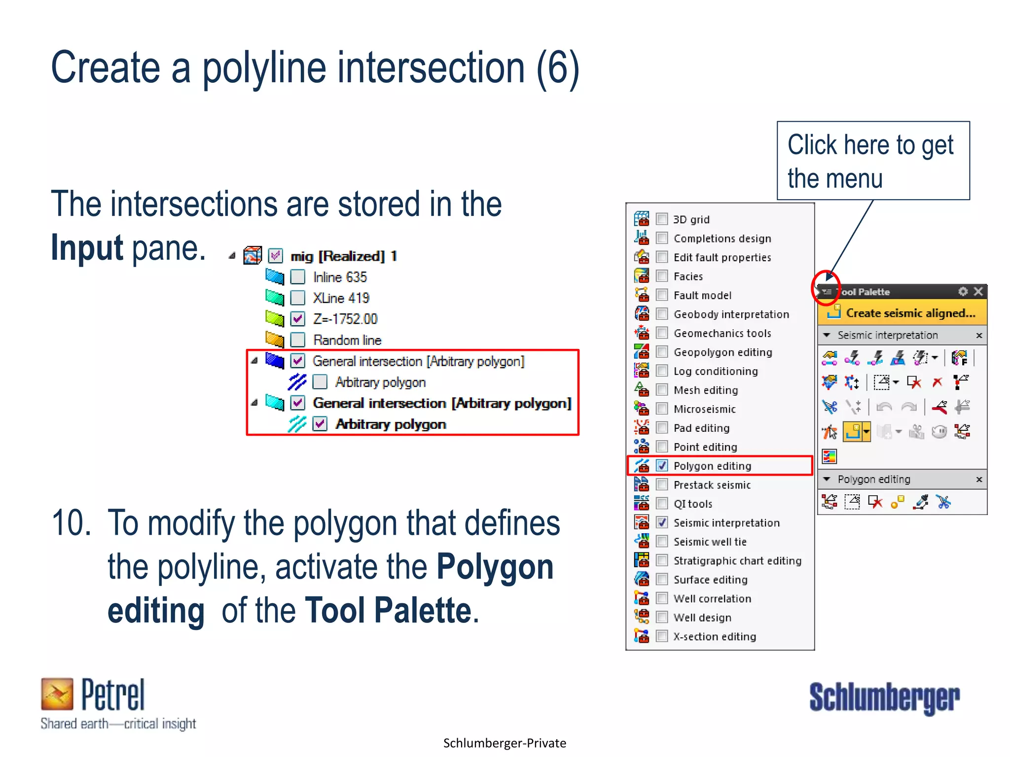 Petrel F 3 seismic intersections and data manipulation 2018 v1.1 | PPTX