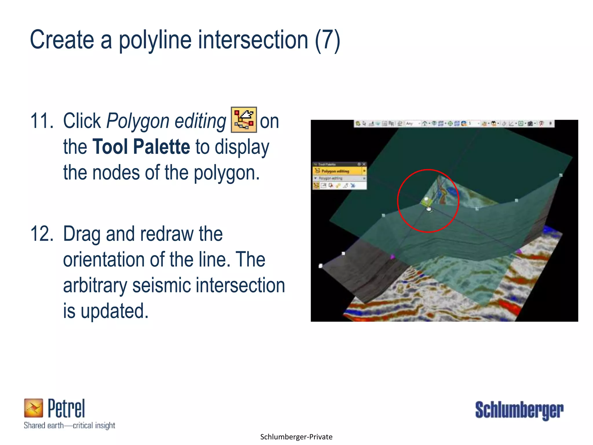 Petrel F 3 seismic intersections and data manipulation 2018 v1.1 | PPTX