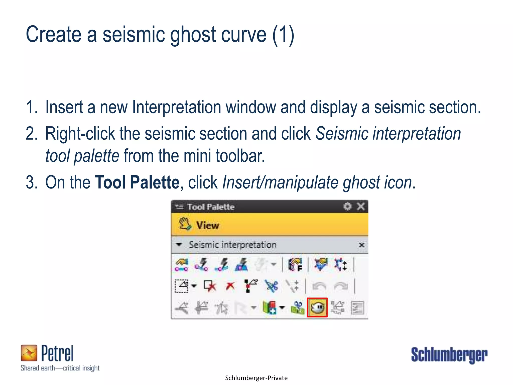 Petrel F 3 seismic intersections and data manipulation 2018 v1.1 | PPTX