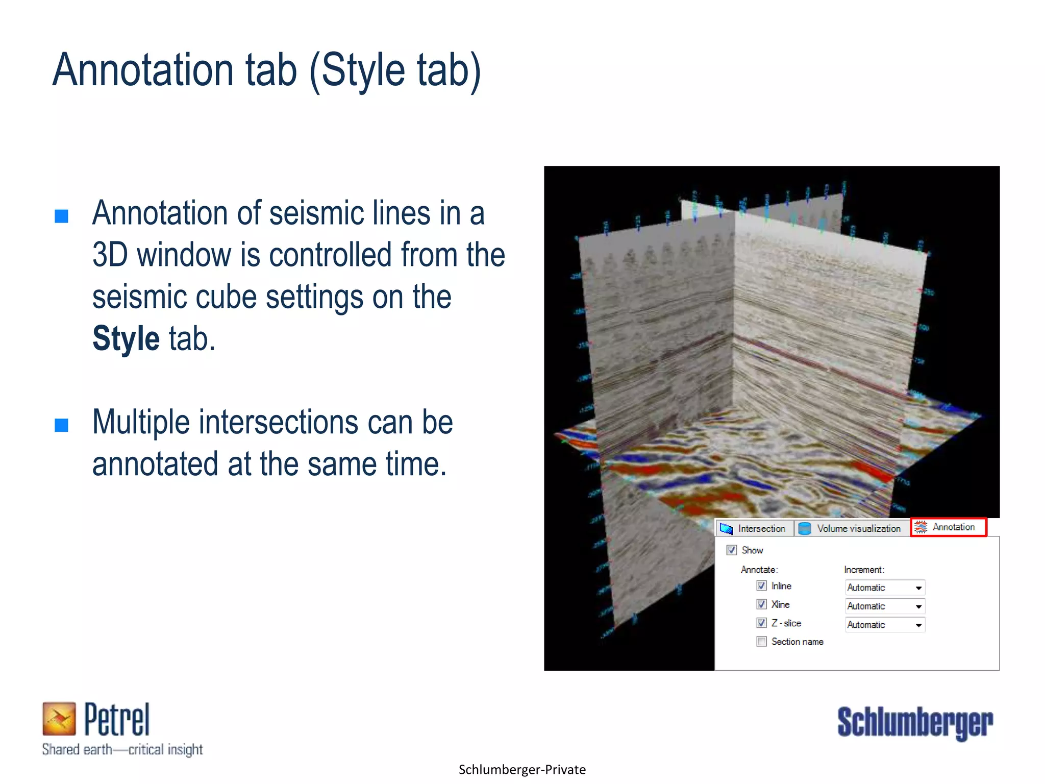 Petrel F 3 seismic intersections and data manipulation 2018 v1.1 | PPTX