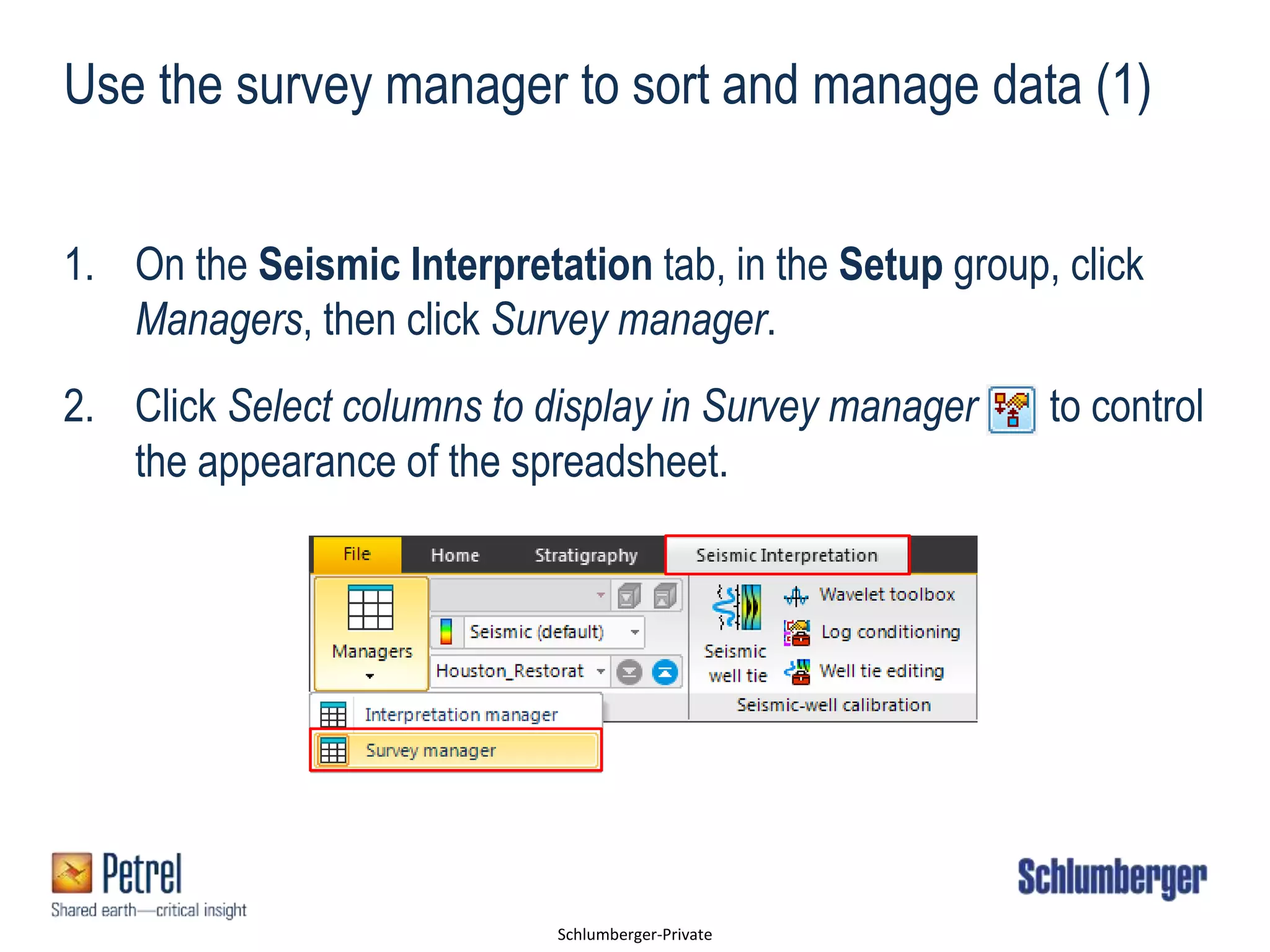 Petrel F 3 seismic intersections and data manipulation 2018 v1.1 | PPTX | 3-D Graphics ...