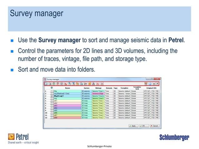 Petrel F 3 seismic intersections and data manipulation 2018 v1.1 | PPTX ...