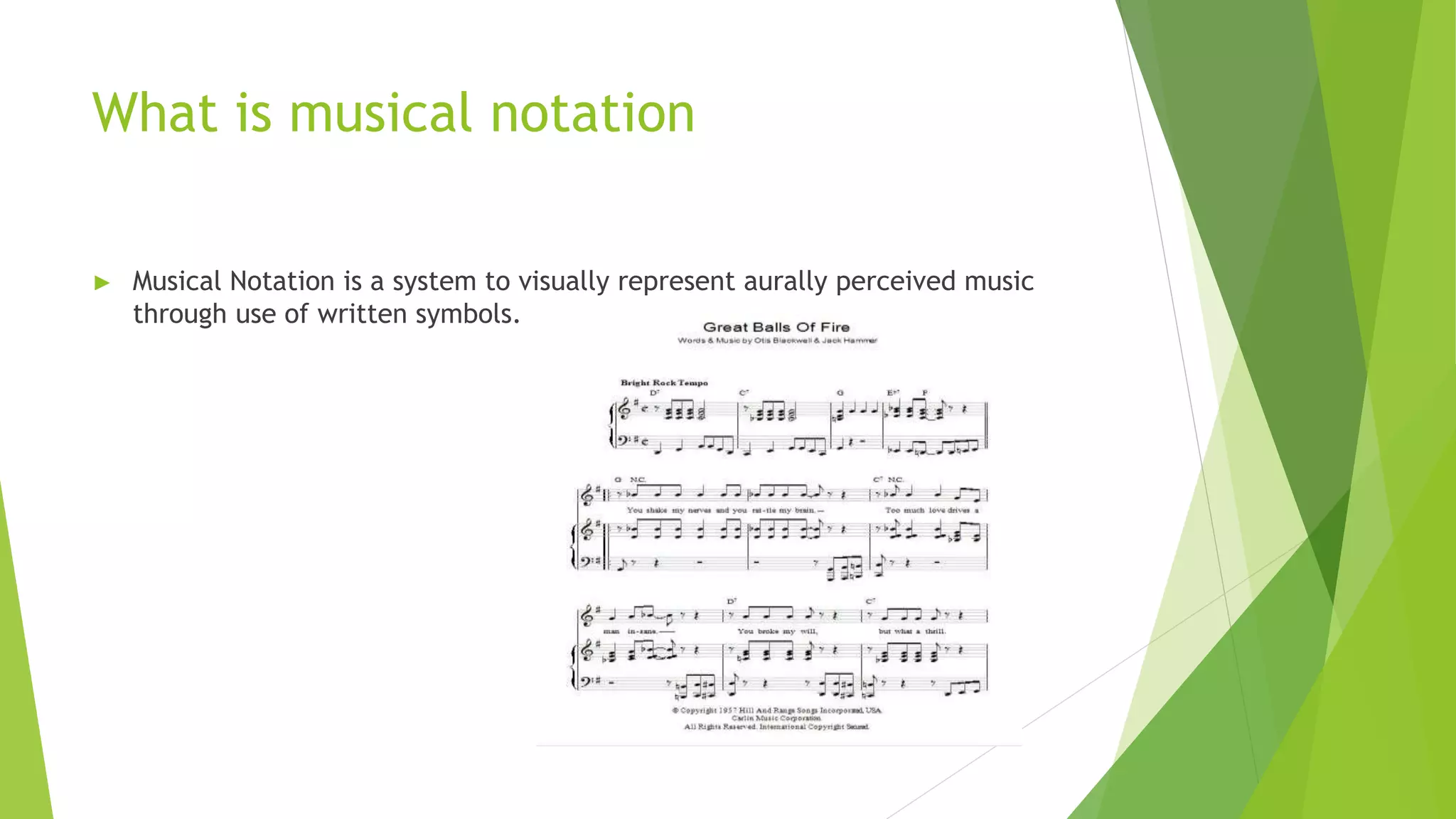 Musical notation part 1- lines used in music | PPTX